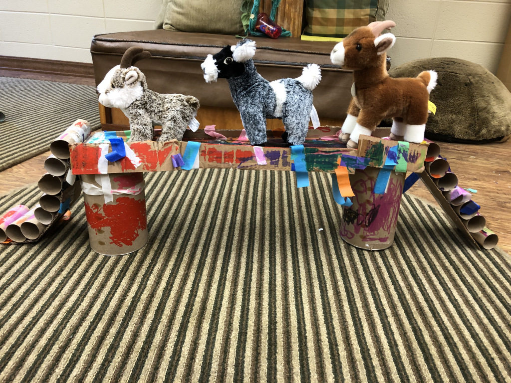 "Who's that trip trapping over my bridge?!" The Three Billy Goats Gruff ...