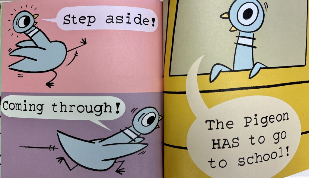 The Pigeon HAS to Go to School! - Stories with Miss Library