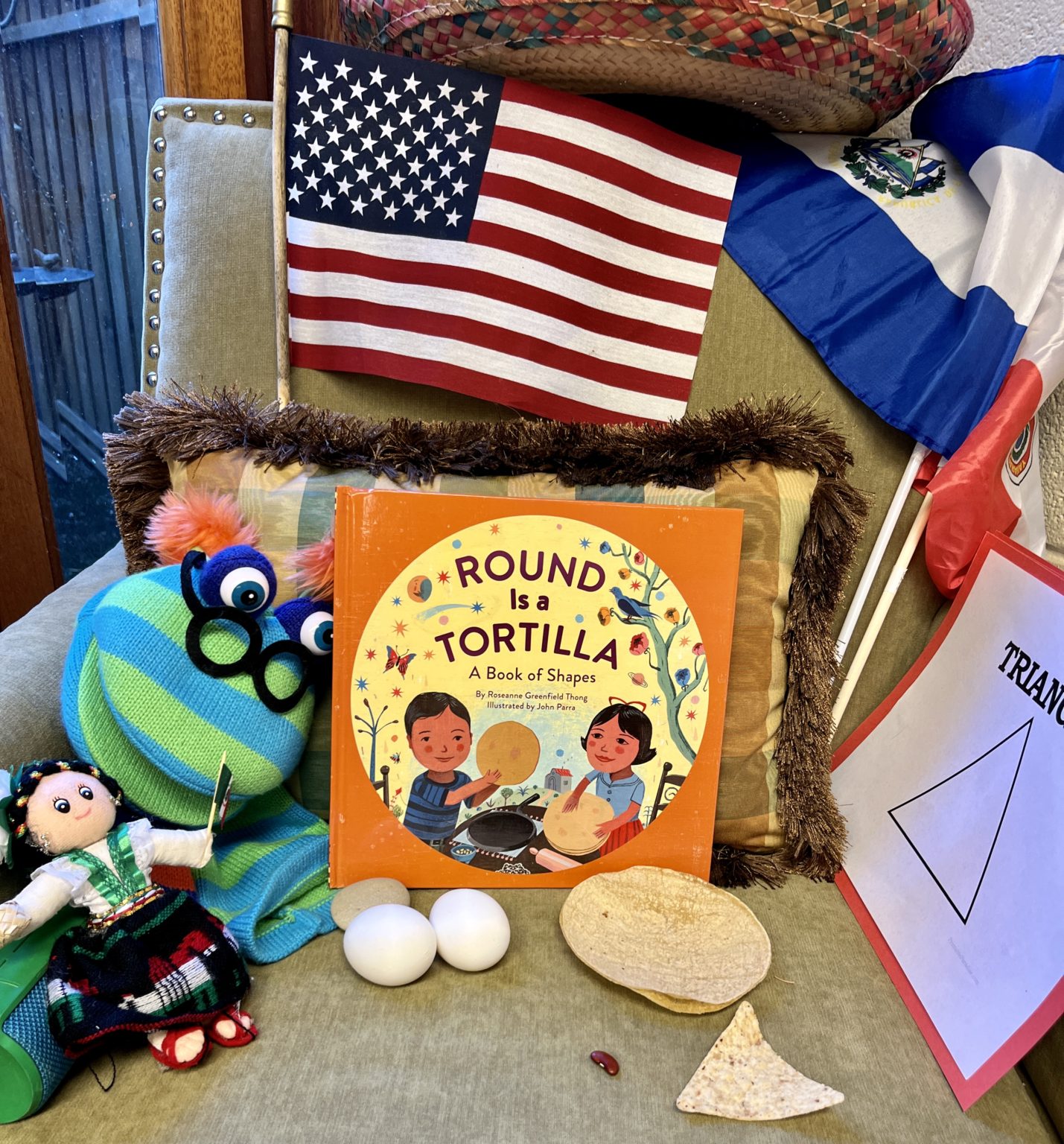 ROUND IS A TORTILLA: A Book of Shapes - Stories with Miss Library