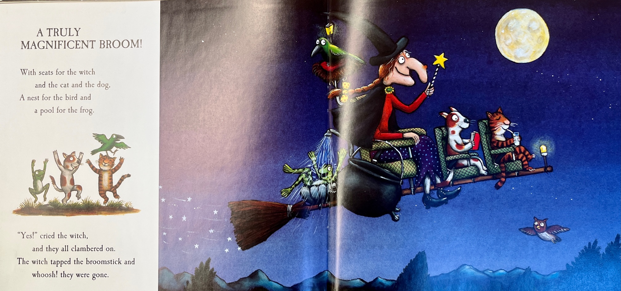 ROOM ON THE BROOM by Julia Donaldson, illustrated by Axel Scheffler ...